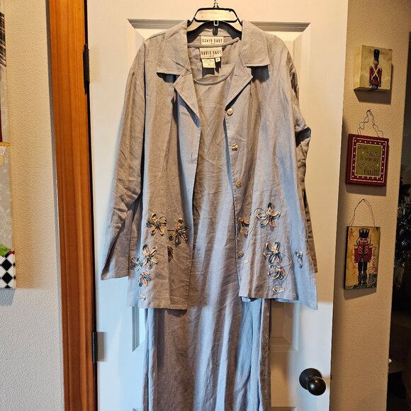 David Dart | Dresses | David Dart 2 Piece Linen Dress With Jacket ...